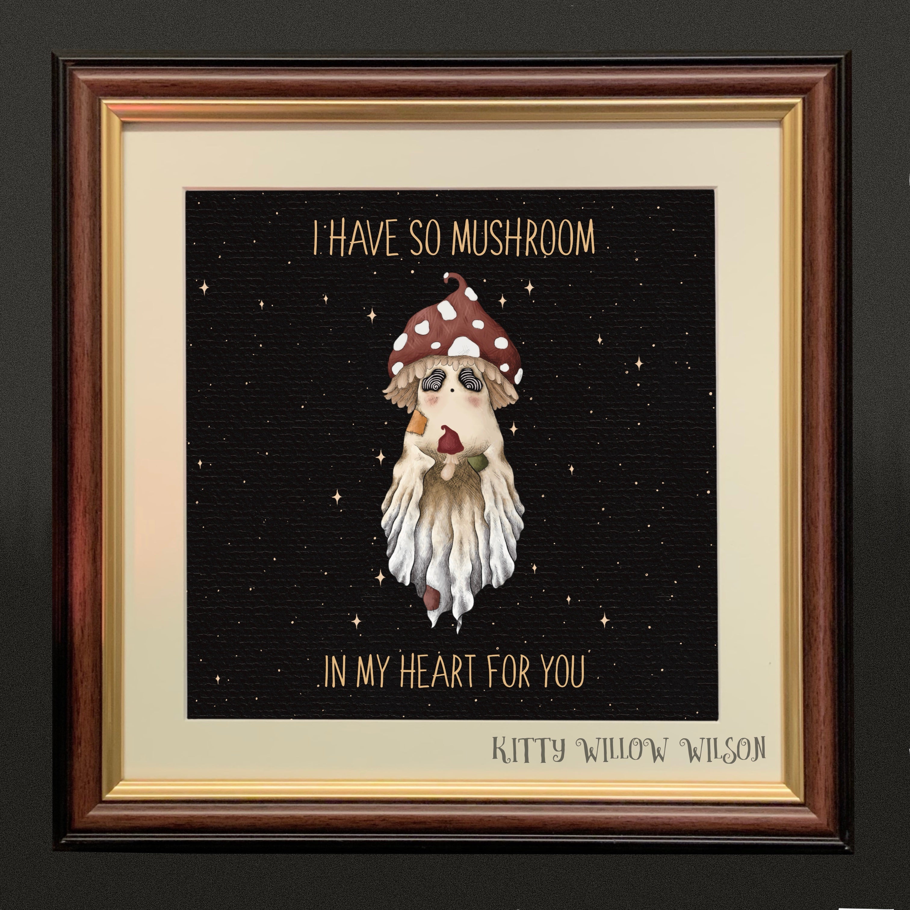 ‘MUSHROOM HEART’ ART PRINT – BADGER & BLACKBIRD